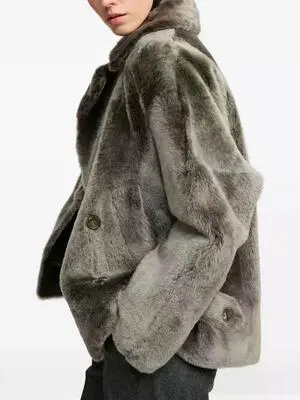 YVES SALOMON Wool Double-breasted Coat