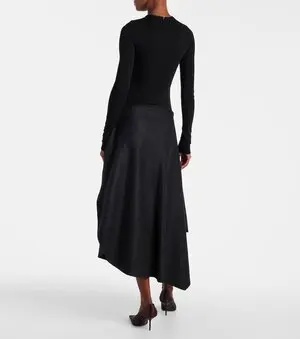 Victoria Beckham Asymmetric Midi Dress