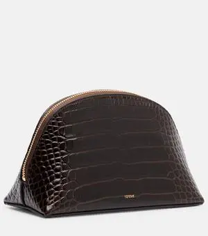 TOTEME Small Pouch In Croc-effect Leather