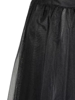 Alexander McQueen Asymmetric Tiered Tulle Skirt - Black