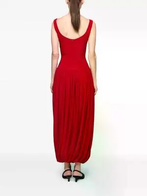 ATU BODY COUTURE Scoop Neck Midi Dress - Red
