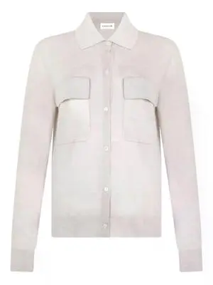 P.a.r.o.s.h Buttoned Patch-pocket Cardigan - Neutrals