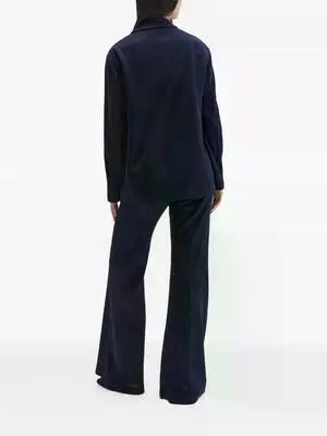 MARGHERITA MACCAPANI Glitter-embellished Double-breasted Blazer - Blue