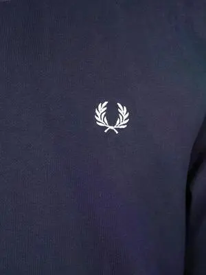 Fred Perry Laurel-embroidered Cotton Sweatshirt - Blue