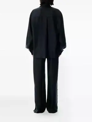 Alexander Wang Silk Shirt With Slashed Sleeves