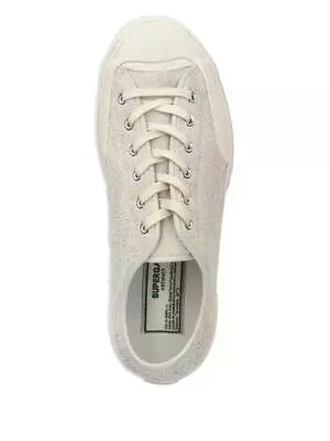 Superga Canvas Lace-up Sneakers With Rubber Toecap