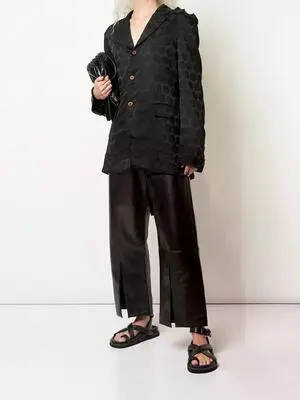 Comme Des Garçons Ruffle Detail Blazer