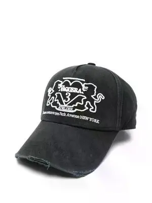 Vaquera Embroidered Logo Cap - Black