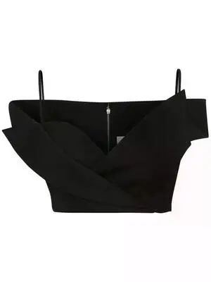 Alexander McQueen Tailored Trompe L'oeil Crop Top - Black