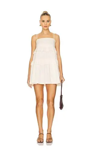 WeWoreWhat Tiered Babydoll Mini Dress - Ivory