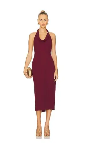 Astr The Label Alanna Midi Dress - Wine