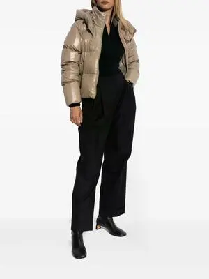 Moose Knuckles Hooded Puffer Jacket - Neutrals