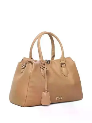 V°73 Keira Logo-lettering Tote Bag - Brown