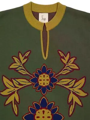 PAULA Embroidered Floral Tunic With Fringe Detail