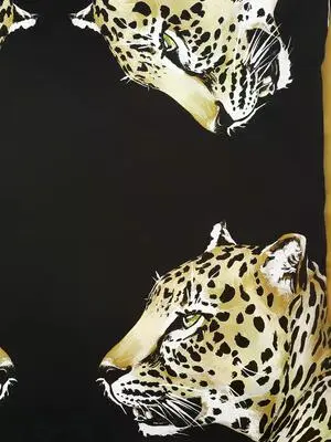 Dolce & Gabbana Leopard-print Cotton Cushion - Black