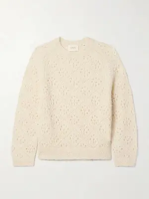 DÔEN Emiliana Pointelle-knit Alpaca-blend Sweater