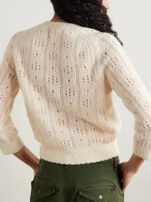 DÔEN Emiliana Pointelle-knit Alpaca-blend Sweater