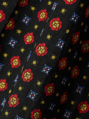 DÔEN June Gathered Floral-print Organic Cotton-voile Blouse