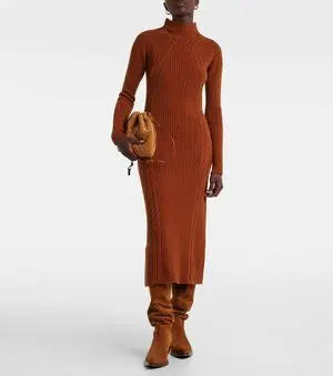 Max Mara Zelanda Wool-blend Midi Dress