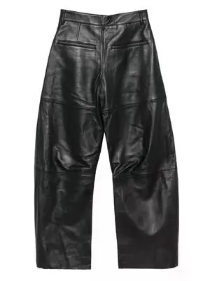 Soeur Leather Panelled Balloon Trousers