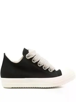 Rick Owens Lace-up Canvas Sneakers - Black