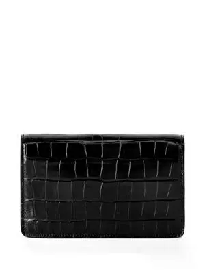 Philipp Plein Crystal-embellished Crocodile-effect Clutch