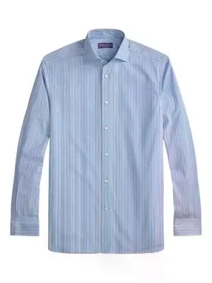 Ralph Lauren Purple Label Striped Long-sleeve Shirt - Blue