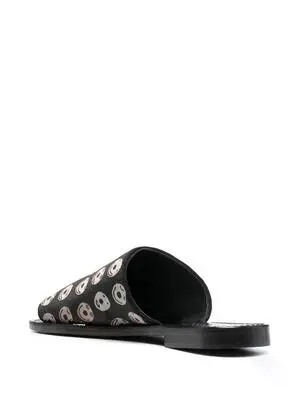 10 CORSO COMO Embossed Smiley Face Slides