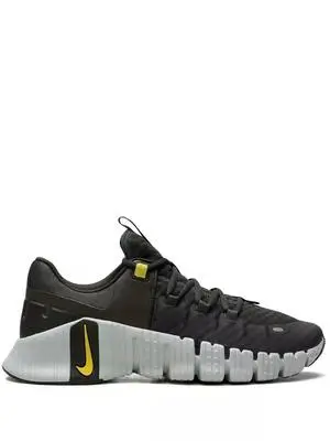 Nike Free Metcon 5 Sequoia Lace-up Sneakers - Black