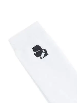 Karl Lagerfeld Embroidered Logo Crew Socks Set Of Three