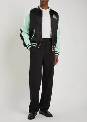 Casablanca Tapered-leg Stretch-cotton Chinos