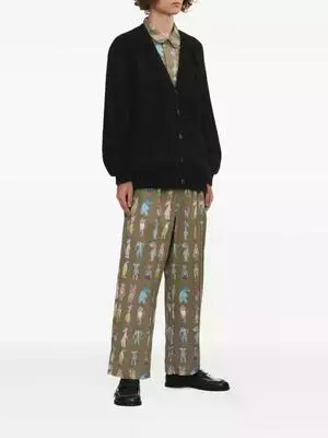 Undercover Buttoned Raglan-sleeve Cardigan