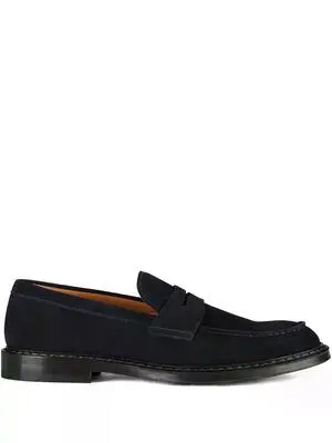 DOUCAL'S Suede Penny Loafers - Blue
