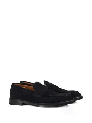 DOUCAL'S Suede Penny Loafers - Blue