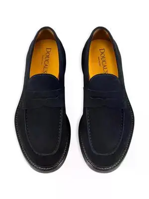 DOUCAL'S Suede Penny Loafers - Blue