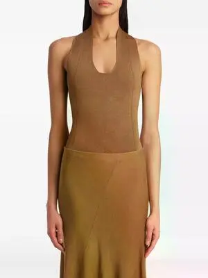 Khaite Halter-neck Bodysuit - Brown