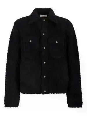 LANEUS Textured Button-fastening Shirt Jacket