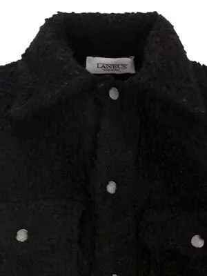 LANEUS Textured Button-fastening Shirt Jacket