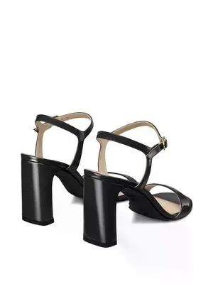 STUART WEITZMAN Babette Patent-leather Ankle-strap Sandals