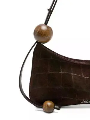 Jacquemus Le Bisou Crocodile-effect Shoulder Bag - Brown