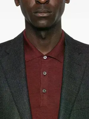 Corneliani Long-sleeve Polo Shirt - Red