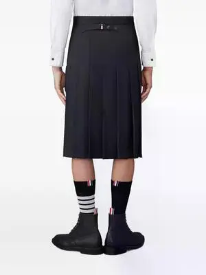 Thom Browne Pleated Back-strap Skirt
