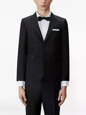 Thom Browne Three-button Wool Blazer - Black