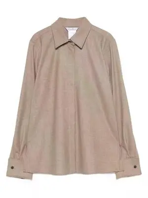 Max Mara Button-cuff Cashmere Shirt - Neutrals