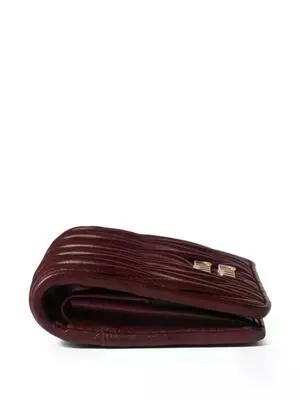 Miu Miu Small Matelassé Nappa Leather Wallet - Red
