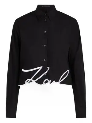 Karl Lagerfeld Embroidered Shirts For Women