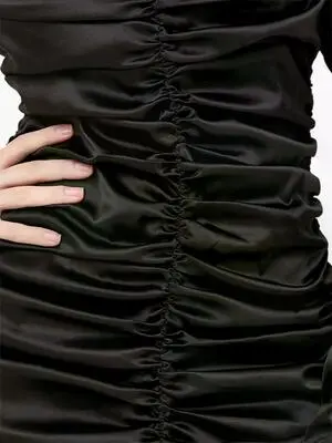 NOTES DU NORD Ruched Puff Sleeve Dress
