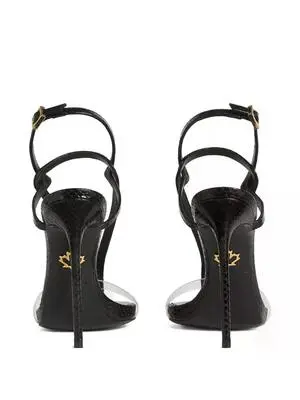 Dsquared2 Leather Stiletto Sandals