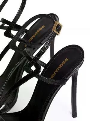 Dsquared2 Leather Stiletto Sandals