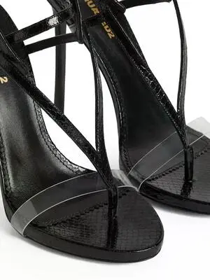Dsquared2 Leather Stiletto Sandals